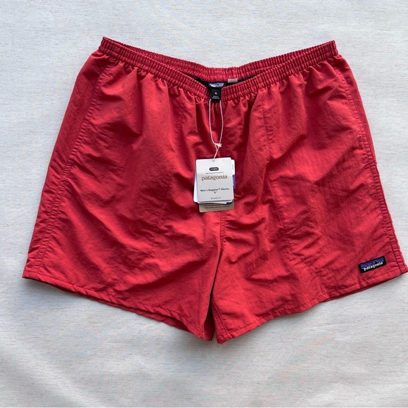 Patagonia | Shorts | Patagonia Mens Sumac Red Elastic Waistband Baggies ...